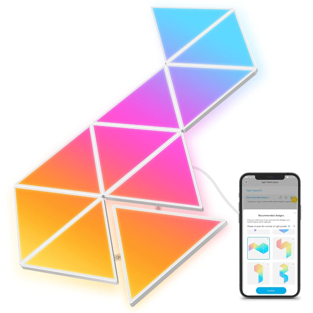 Govee Glide Lively RGBIC Wi-Fi & Bluetooth Wall Lights H610A | LamaN ...