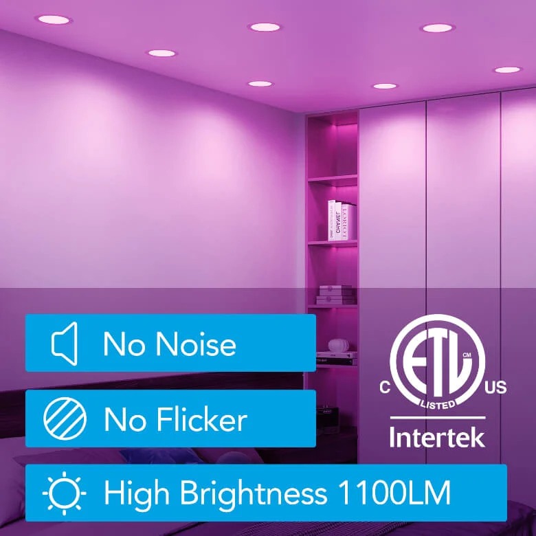 Govee Smart RGBWW Recessed Lights 4 Pack H601A | LamaN-Lighting