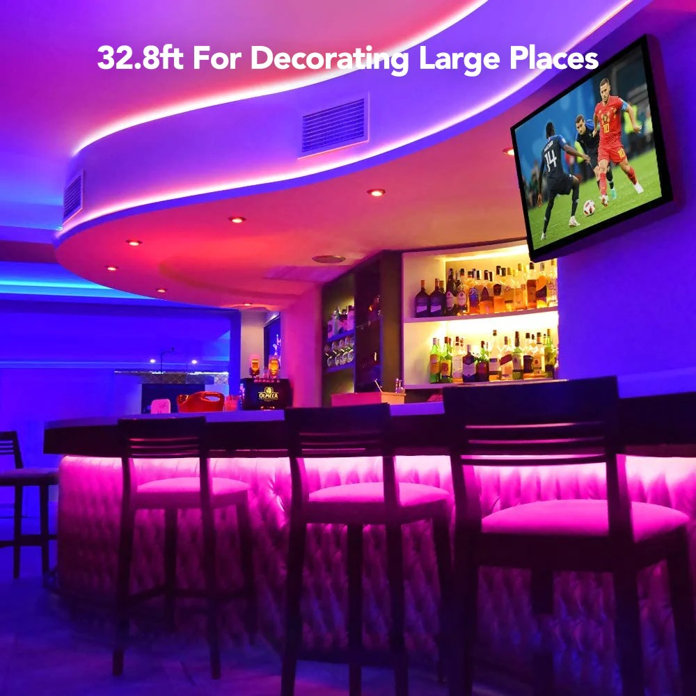 Govee RGB LED Strip Lights with Remote Control (2*16.4ft) H6189 | LamaN ...